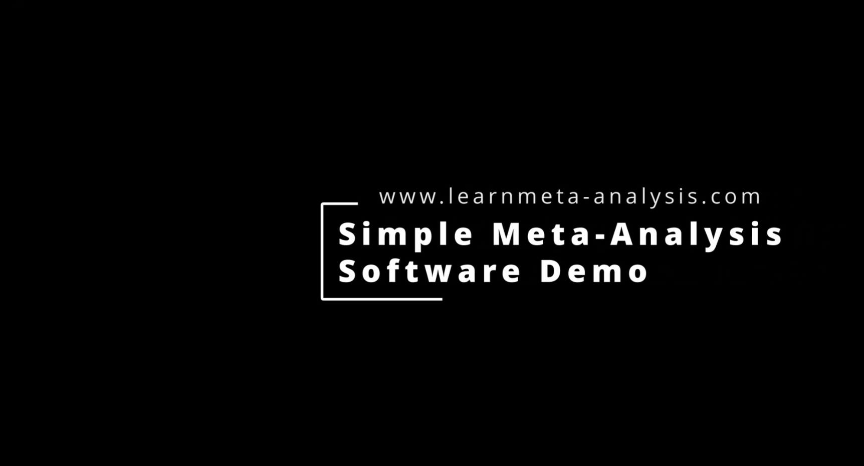 Simple Meta-Analysis Software – Learn Meta-Analysis LLC